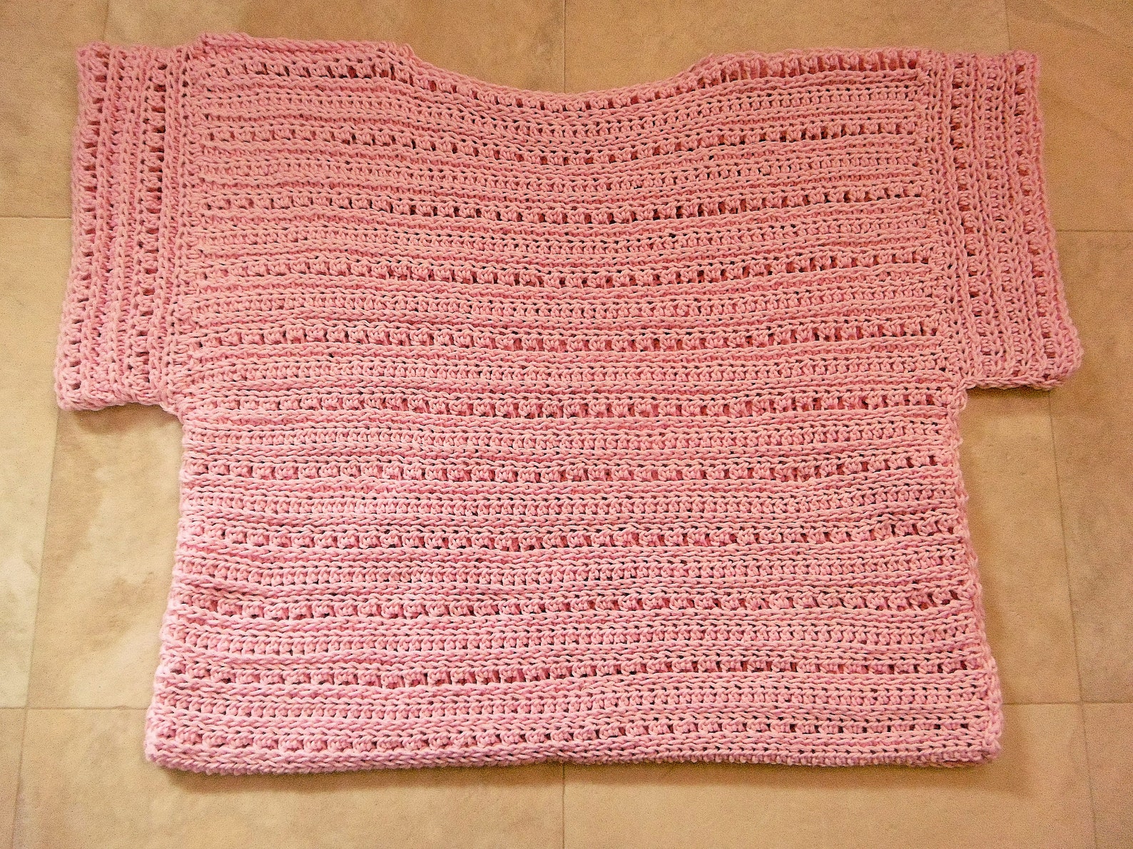 CHAINED TEE Crochet Pattern, Boxy Cropped Tee, Swimwear Cover Up, Sizes ...