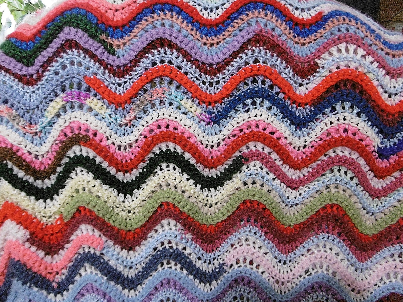 Crochet Pattern, Feather and Fan Ripple Blanket, Throw, Afghan ...