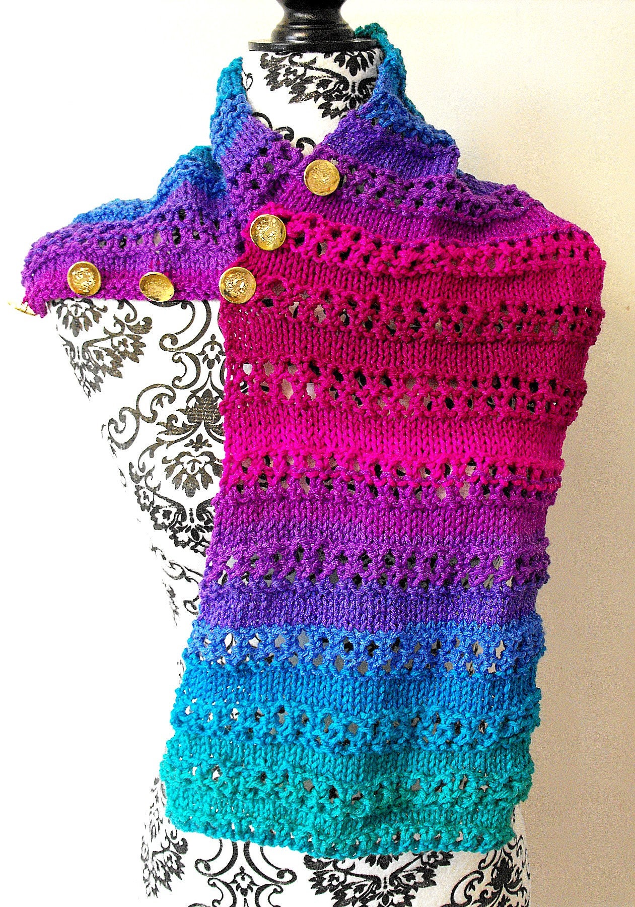 Double Eyelet Cowl Knitting Pattern Wrap Neckwarmer Scarf - Etsy