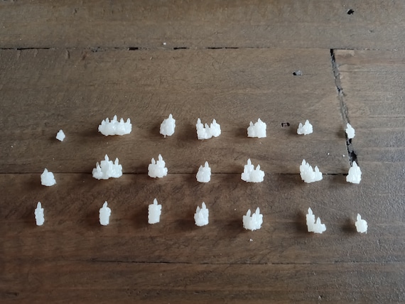 SOLID RESIN 28mm Miniature Candles Ideal for Tabletop - Etsy UK