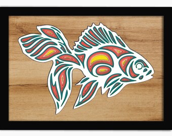 Laser Cut Fish Art | Etsy