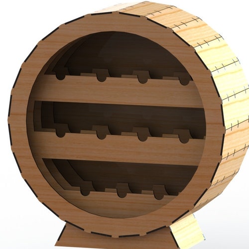 Laser Cut Wine Bottle Stand Dxf Pattern File for Laser or CNC | Etsy