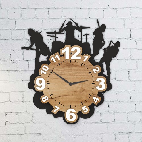 Modern Wall Clock .laser Cut Files CDR Vector Plans Files - Etsy