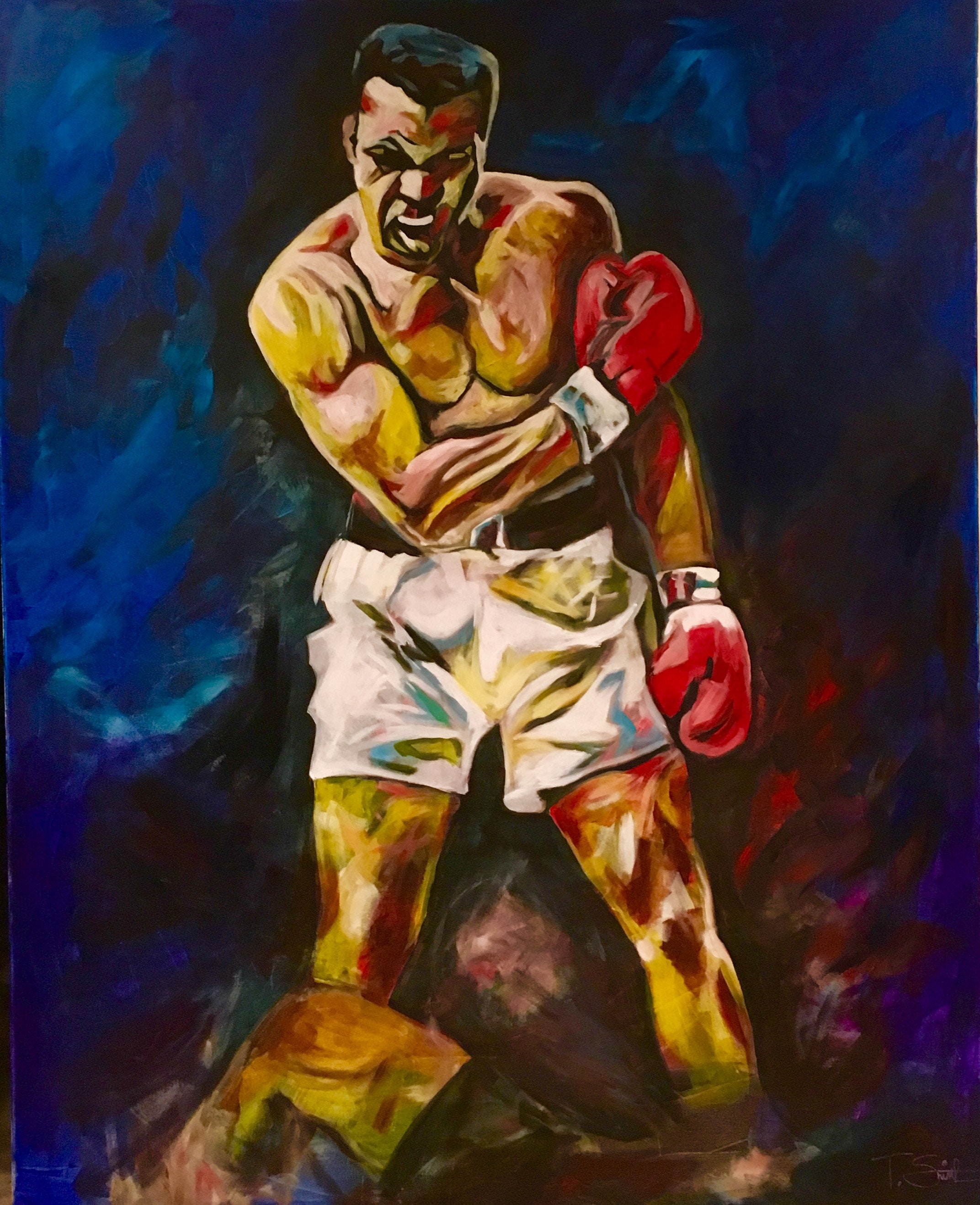Original Acrylic MUHAMMAD ALI - Etsy