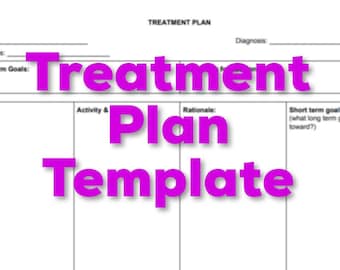 Occupational Treatment Plan - Etsy