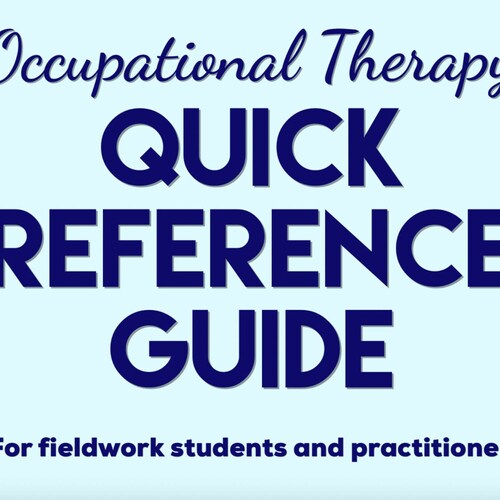 OT Quick Reference Guide - Etsy