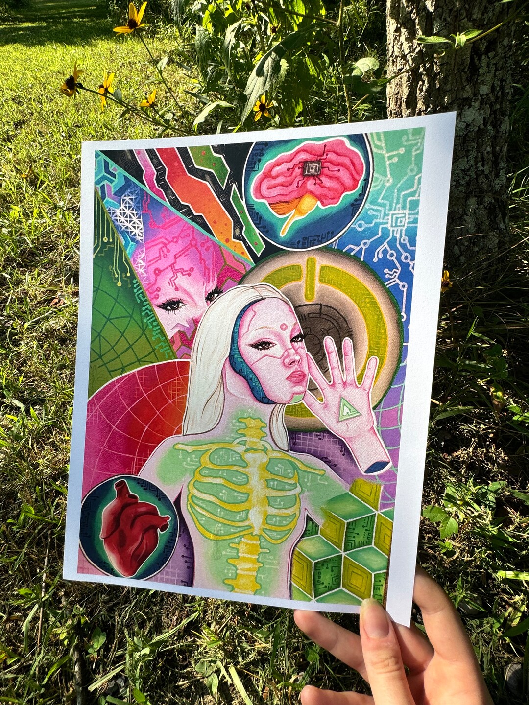 Original Art Print - “quantum Implant ” - Etsy