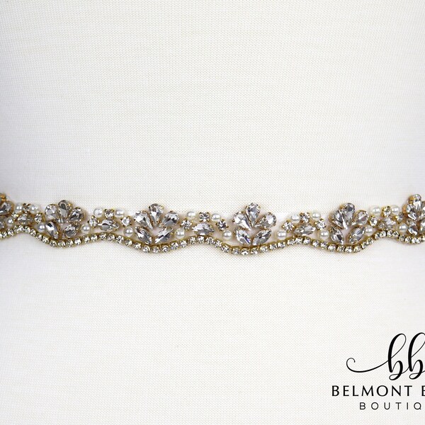 Beaded Bridal Sash - Etsy