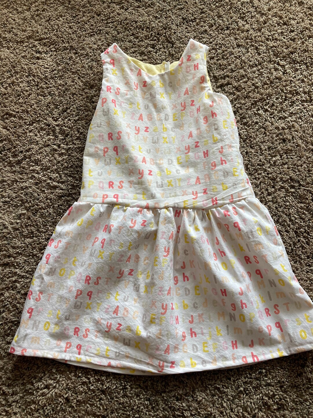 Girls Back to School ABC Dress - Etsy