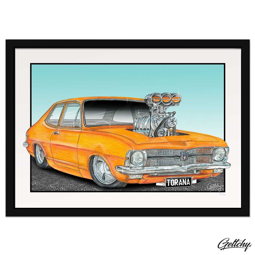 LC TORANA Holden Street Machine Man Cave Art Print - Etsy México