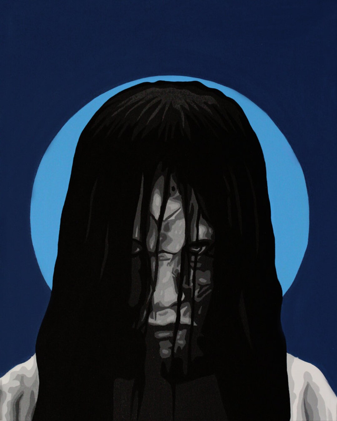 Samara (the Ring) - Original Acrylic Paint and Ink on Canvas - Etsy