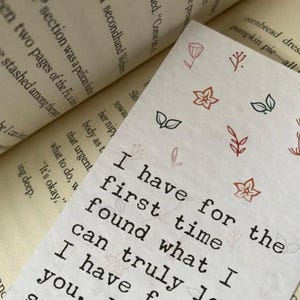 Jane Eyre Bookmark, Charlotte Brontë Bookmark, Mr. Rochester Quote ...