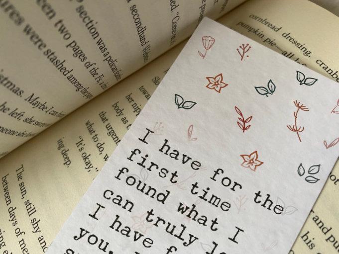 Jane Eyre Bookmark, Charlotte Brontë Bookmark, Mr. Rochester Quote ...