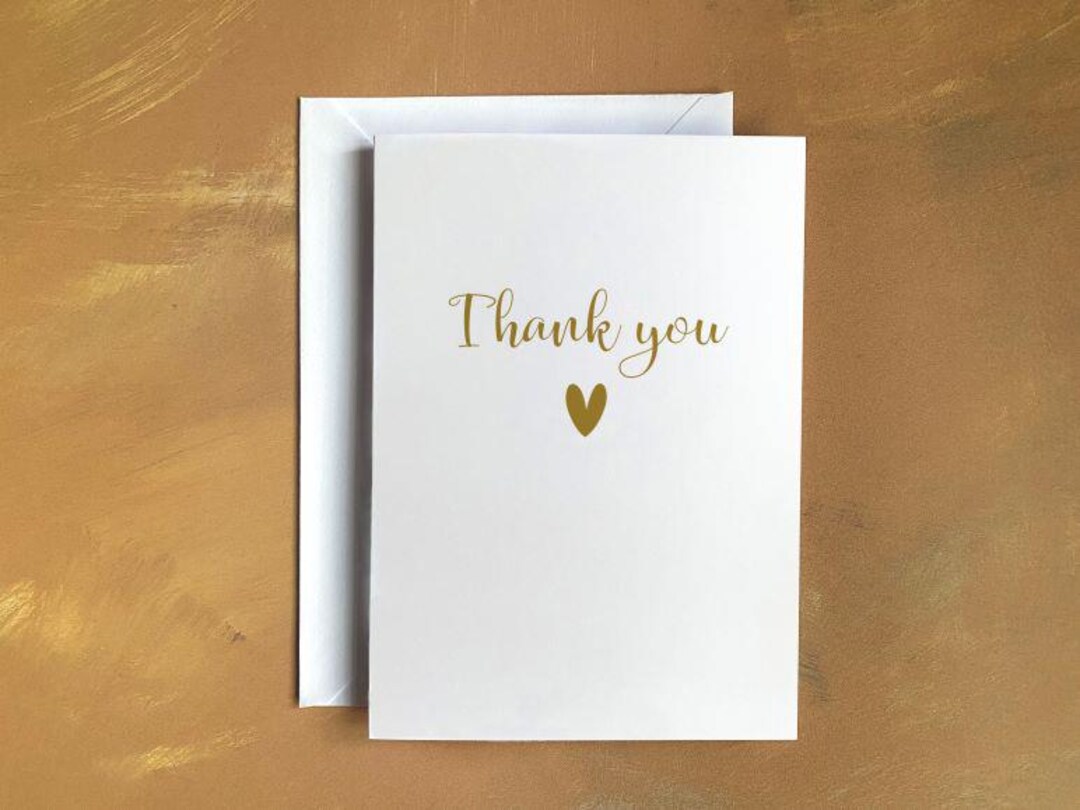 12 Heart Thank You Cards, Thank You Card Pack, Gratitude Cards ...