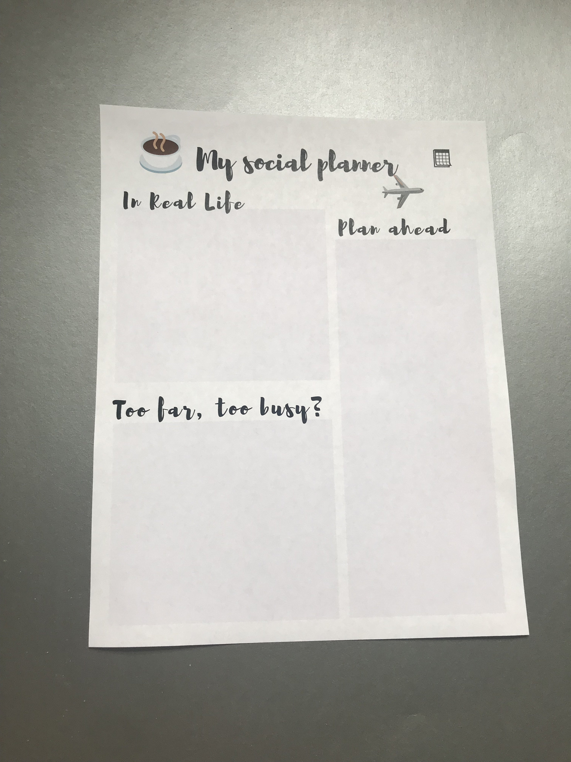 Organize your social life with this Social planner | Etsy