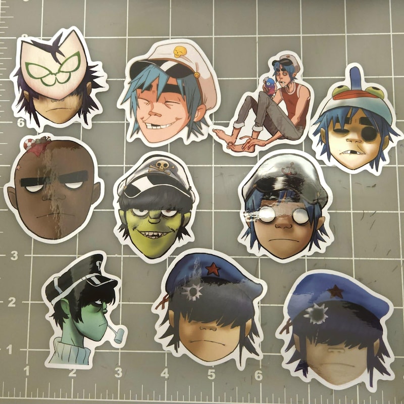 Gorillaz Stickers - Etsy