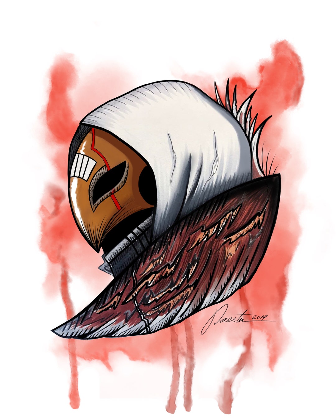 Celestial Nighthawk Hunter Exotic Watercolor Destiny 2 - Daestra ...