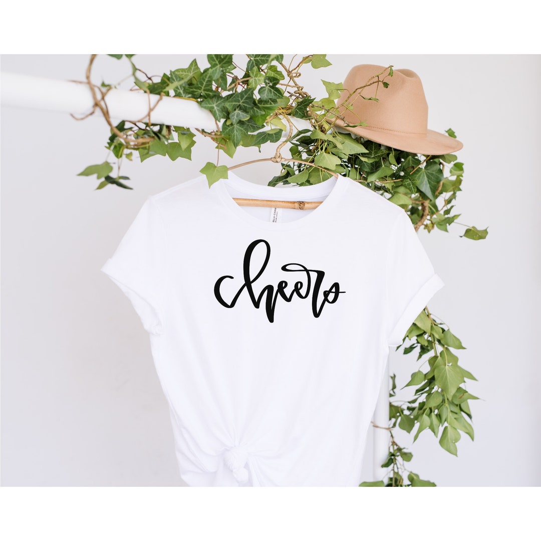 Hand Lettered Cheers Cricut SVG PNG Files Heat Transfer Instant ...