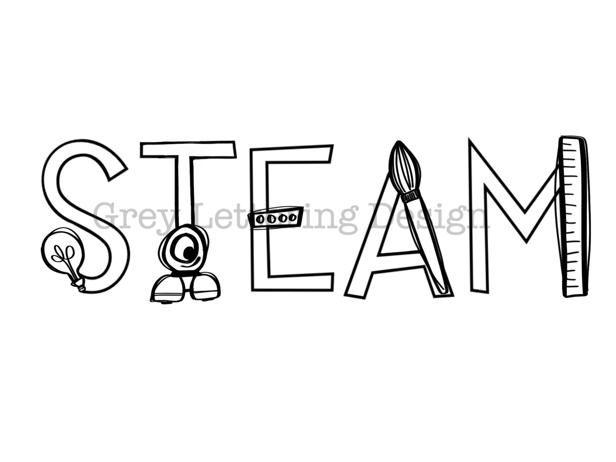 Steam Education Cricut SVG PNG JPG Files Vinyl Shirt Making Heat ...