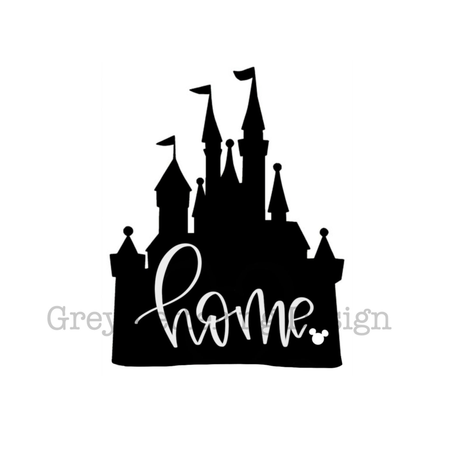 Home Disneyland Castle Cricut SVG PNG JPG Files Vinyl Shirt Making Heat ...