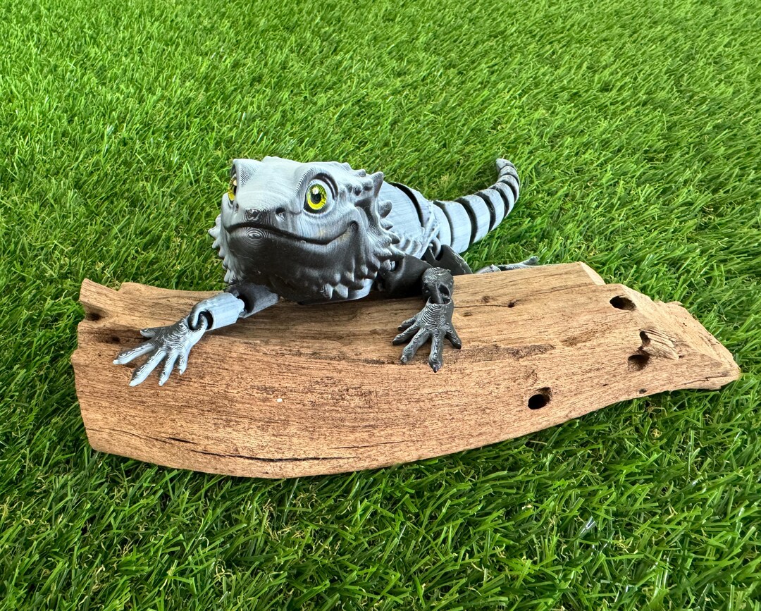 Articulating Bearded Dragon 3D Printed Bearded Dragon Flexi Reptile 3D ...