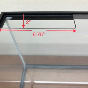 10 Gallon Aquarium Lid Reversible for Hang on Back Filters Clear ...