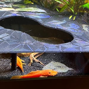 Aquarium/terrarium Corner Tunnel Fish Cave Fish Hide Reptile Hide 2 ...