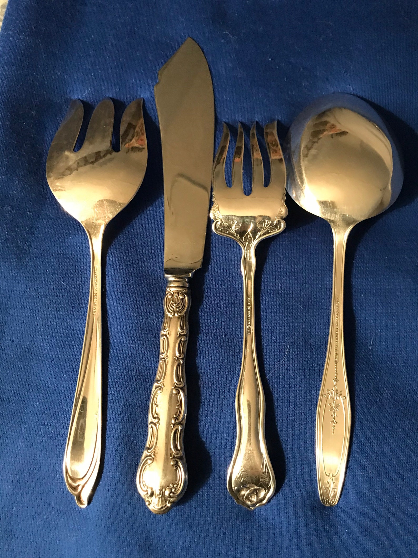 Vintage Serving Pieces SP knife International SP Spoon SP | Etsy