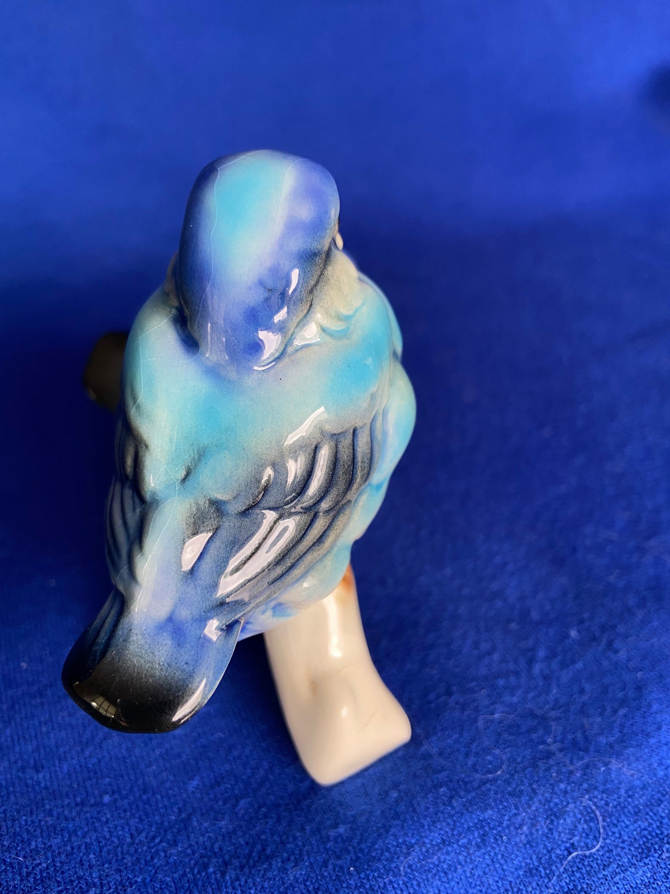 Vintage Goebel Bird Figurines Bluebirds Pair Baby Birds - Etsy