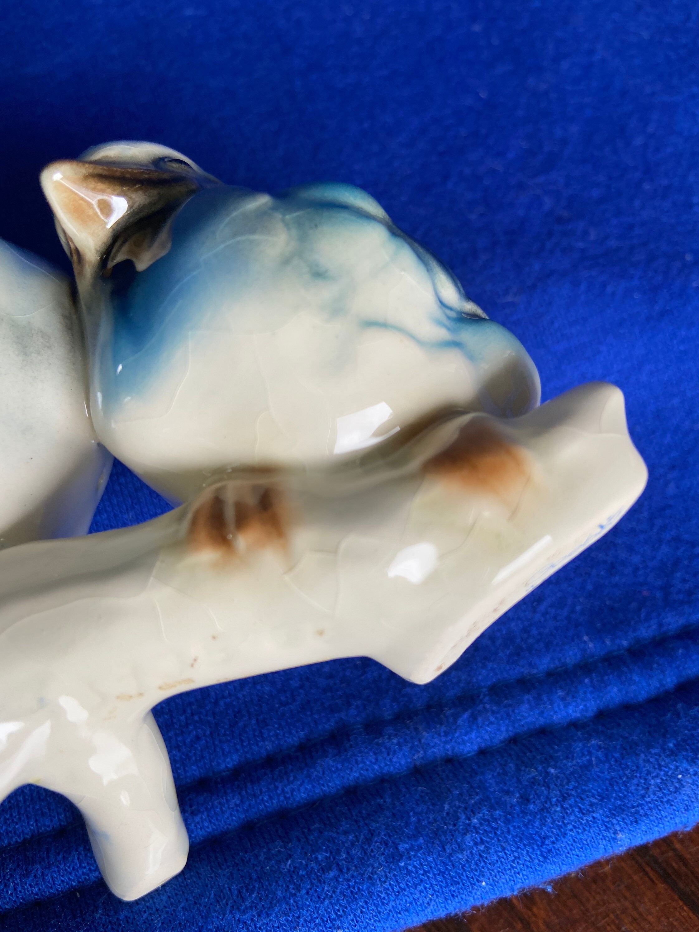 Vintage Goebel Bird Figurines Bluebirds Pair Baby Birds - Etsy