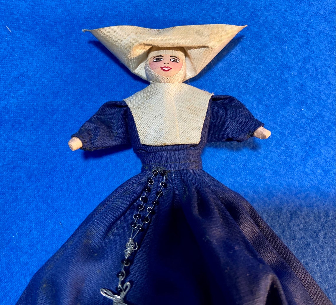 Vintage 5 Nun Doll With Wimple | Etsy