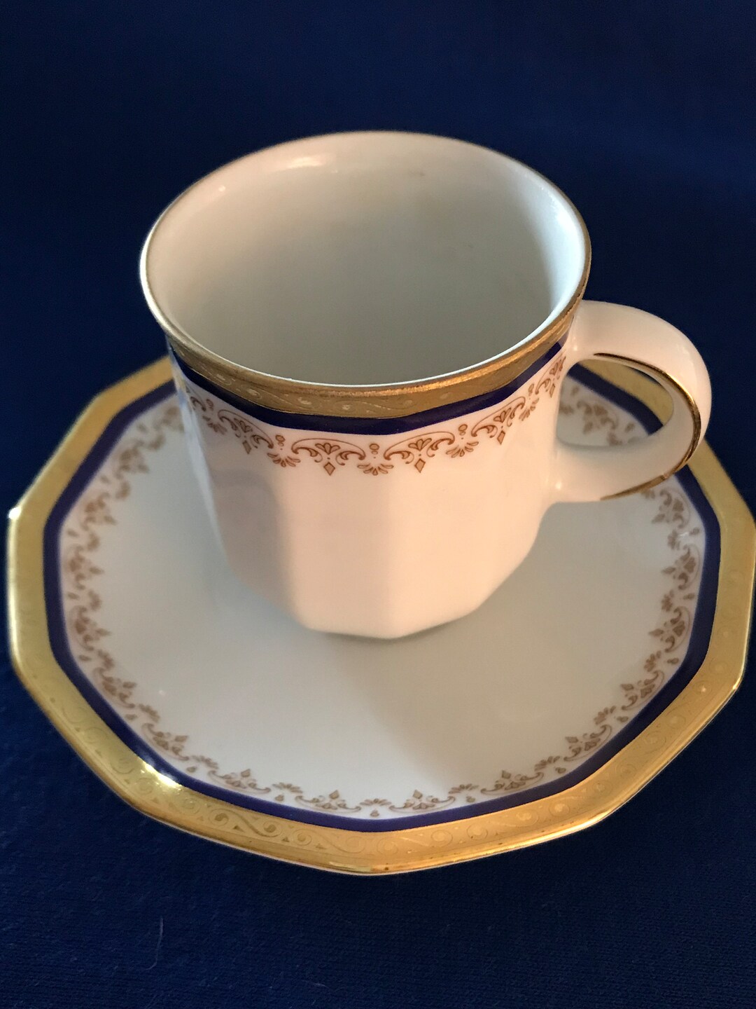 Vintage Espresso Cup and Saucer - Etsy
