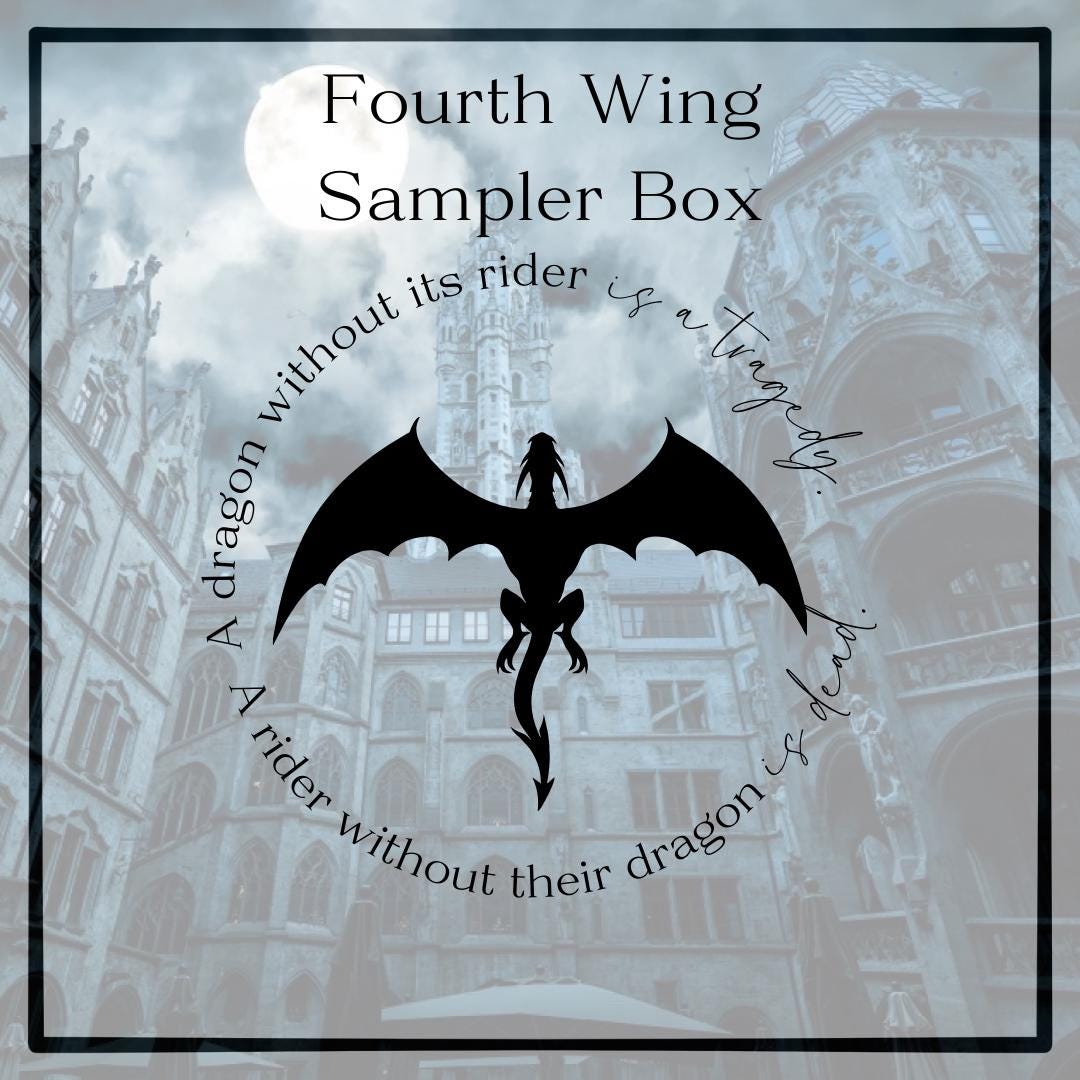 Fourth Wing Sampler Set | Bookish Wax Melts | Fourth Wing | Sample Set ...