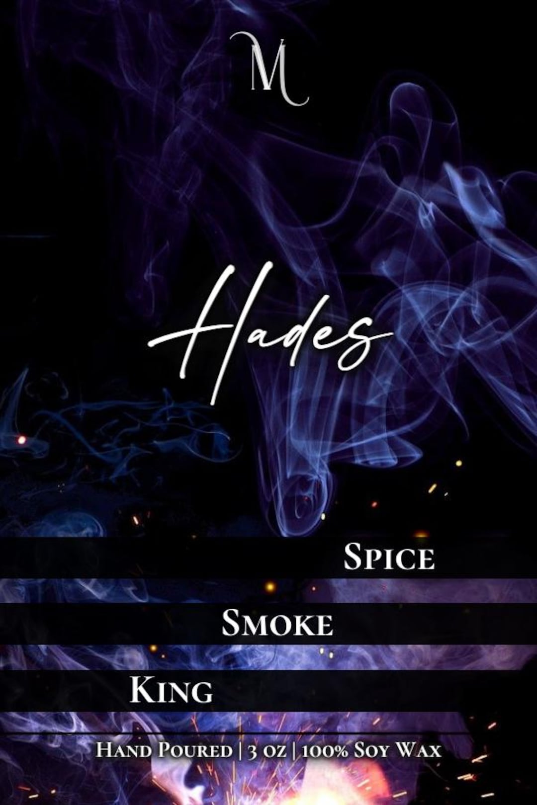 Hades Wax Melt | Hades Persephone Saga Inspired | Spice and Smoke | - Etsy