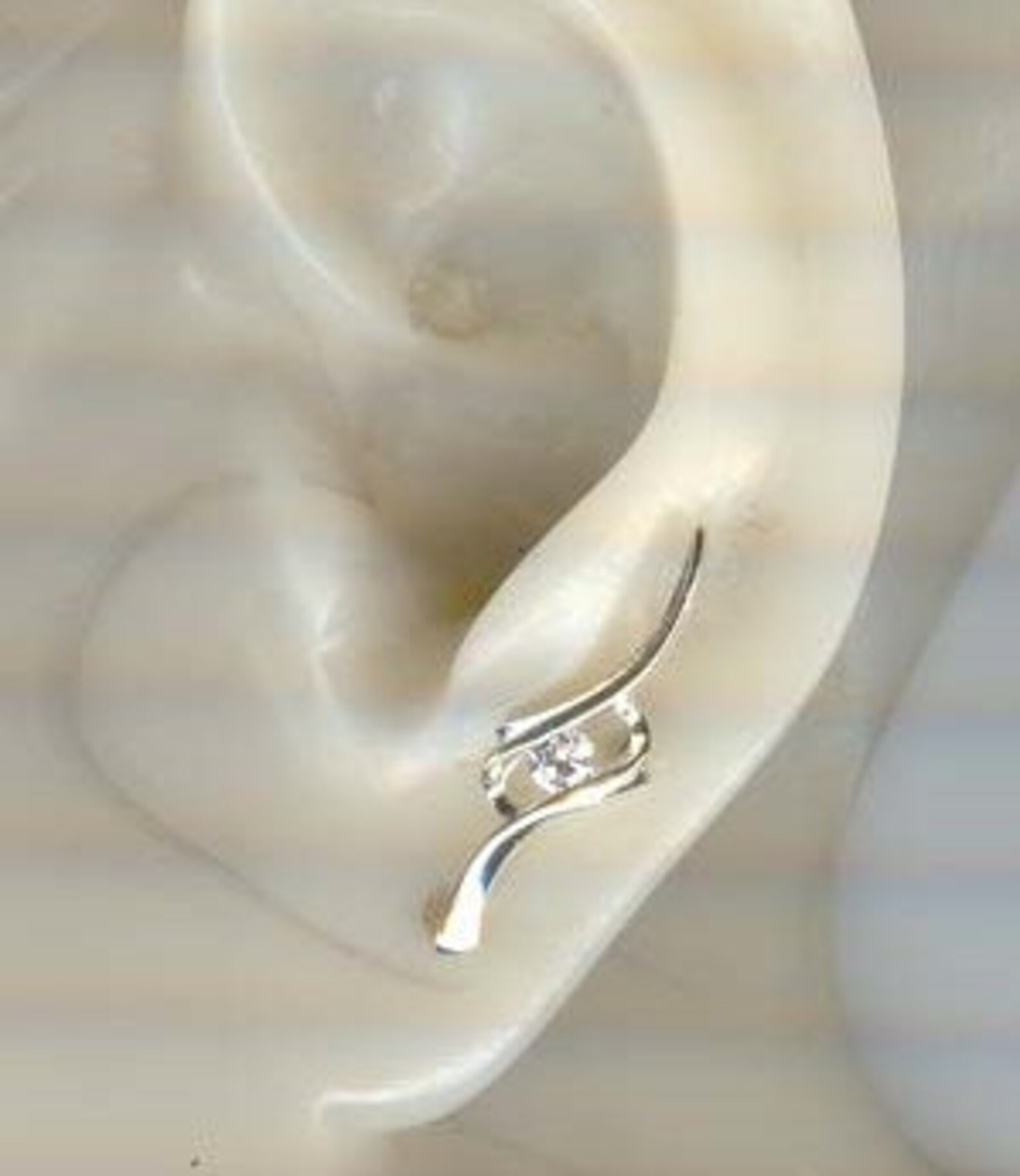 Gold/silver 6-colors Cz's, Earclimber Earpin Earslider Earvine Earring ...