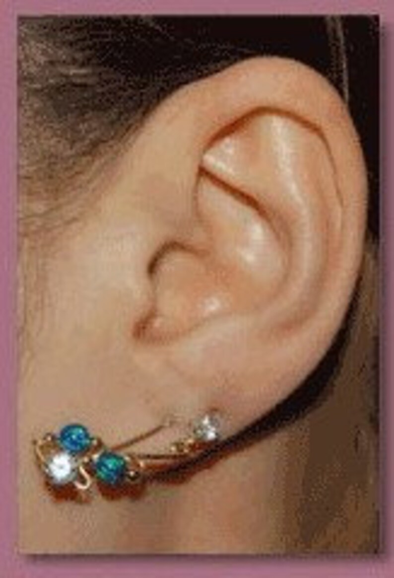 Gecko Single or Pair Ear Climber Ear-pin Ear Vine Ear | Etsy