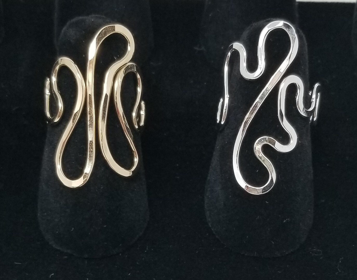 Squiggle Rings Silver Gold ©harry Mason® Jewelry Presents - Etsy