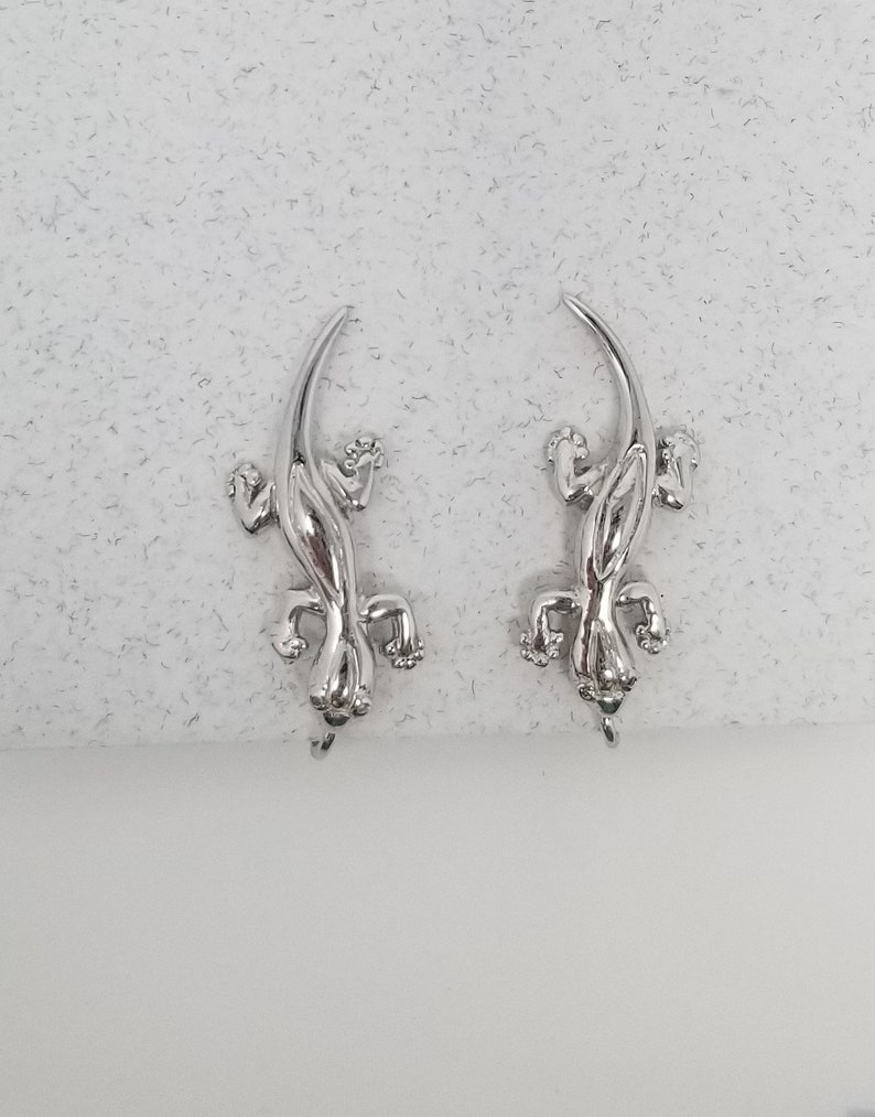 Gecko Single or Pair Ear Climber Ear-pin Ear Vine Ear | Etsy