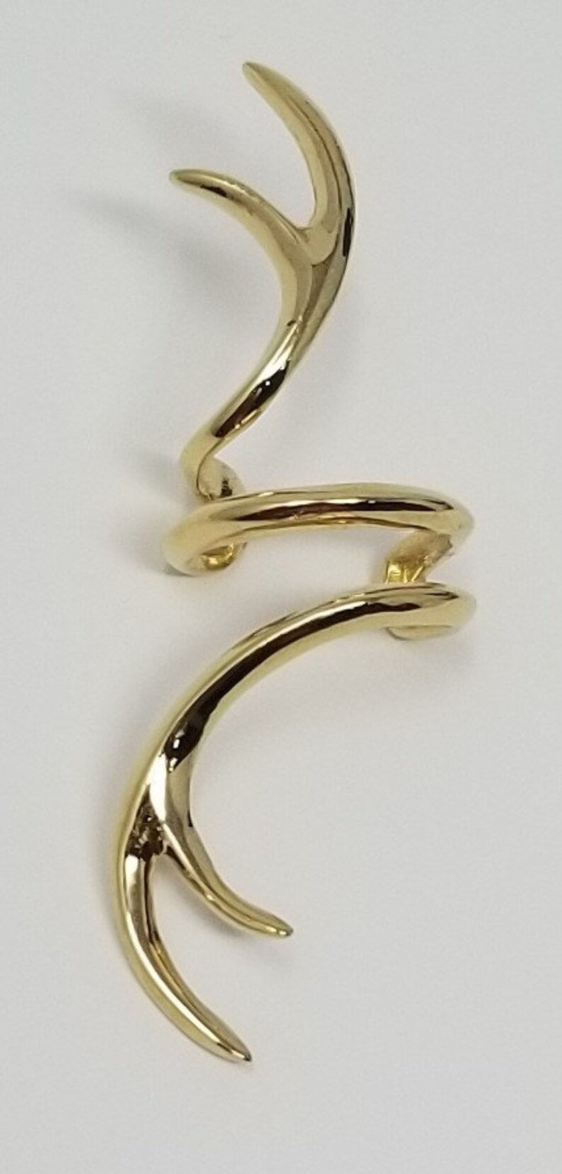 LONGHORN EARCUFF Covers Lobe + up the Ear, Gold/silver Presented by ...