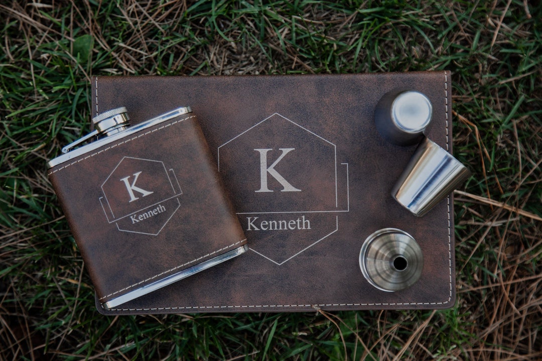 Flask Set | Custom Flask Set | Personalized Flask Set | Engraved Flask ...