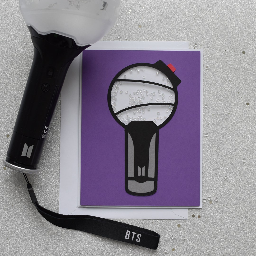 BTS Army Bomb Kpop Lightstick Greeting Card - Etsy