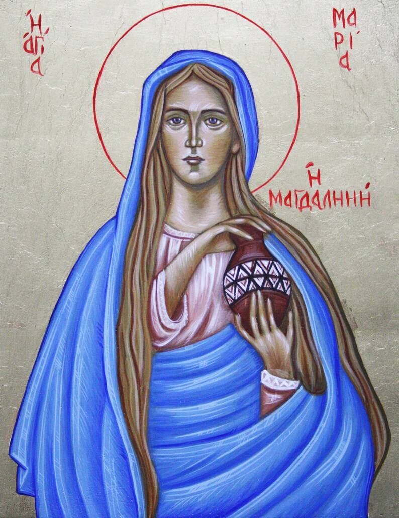 Orthodox Icon of Mary Magdalene, Religious Wall Art, Bible Wall Art ...