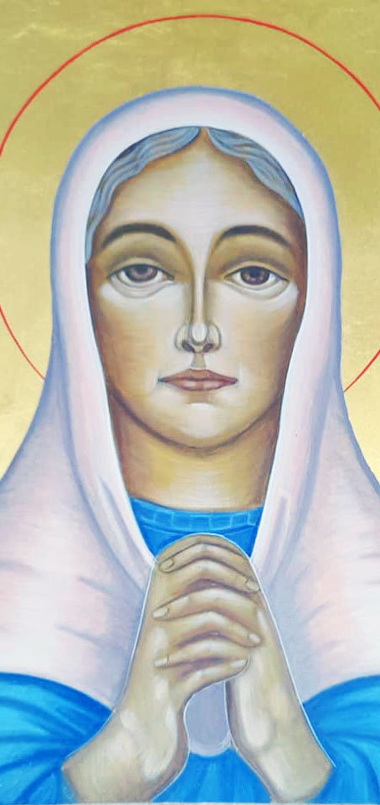 Saint Monica Art, Saint Monica Handmade Icon, Saint Monica Wall Art ...