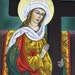 Saint Helena Catholic Art, Greek Icon on Wood, Religious Wall Art - Etsy