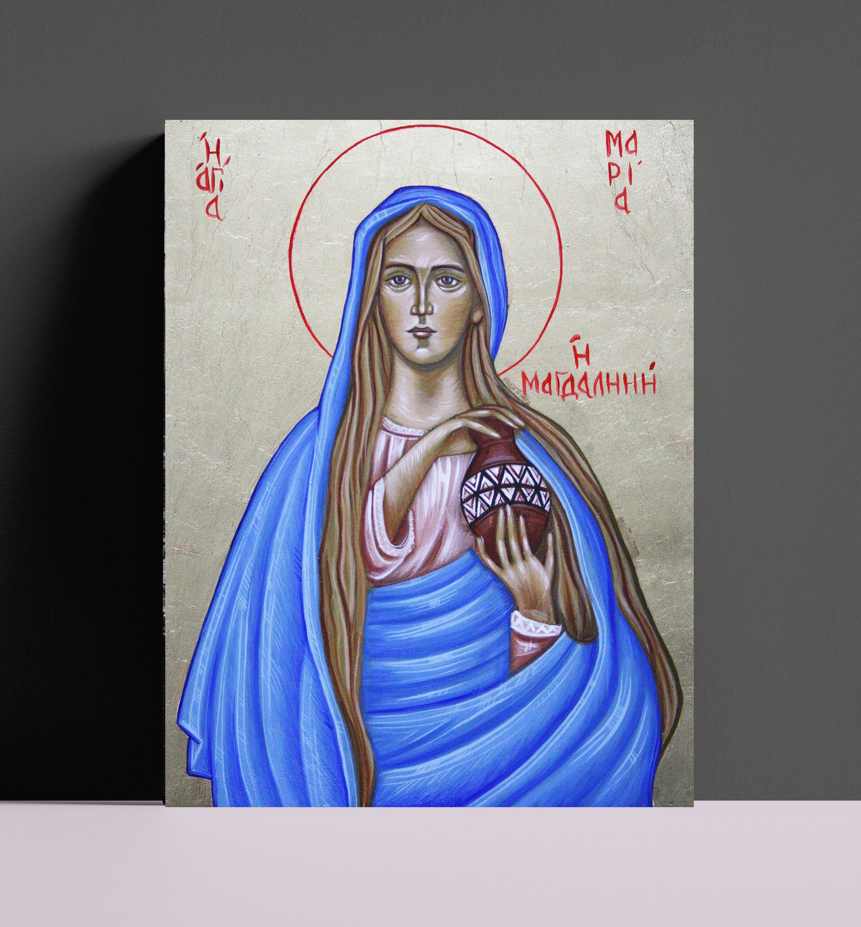 Orthodox Icon of Mary Magdalene, Religious Wall Art, Bible Wall Art ...