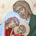 Holy Family Icon, Religious Wall Art, Christian Icon, Handmade Icon on ...
