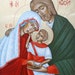Holy Family Icon, Religious Wall Art, Christian Icon, Handmade Icon on ...