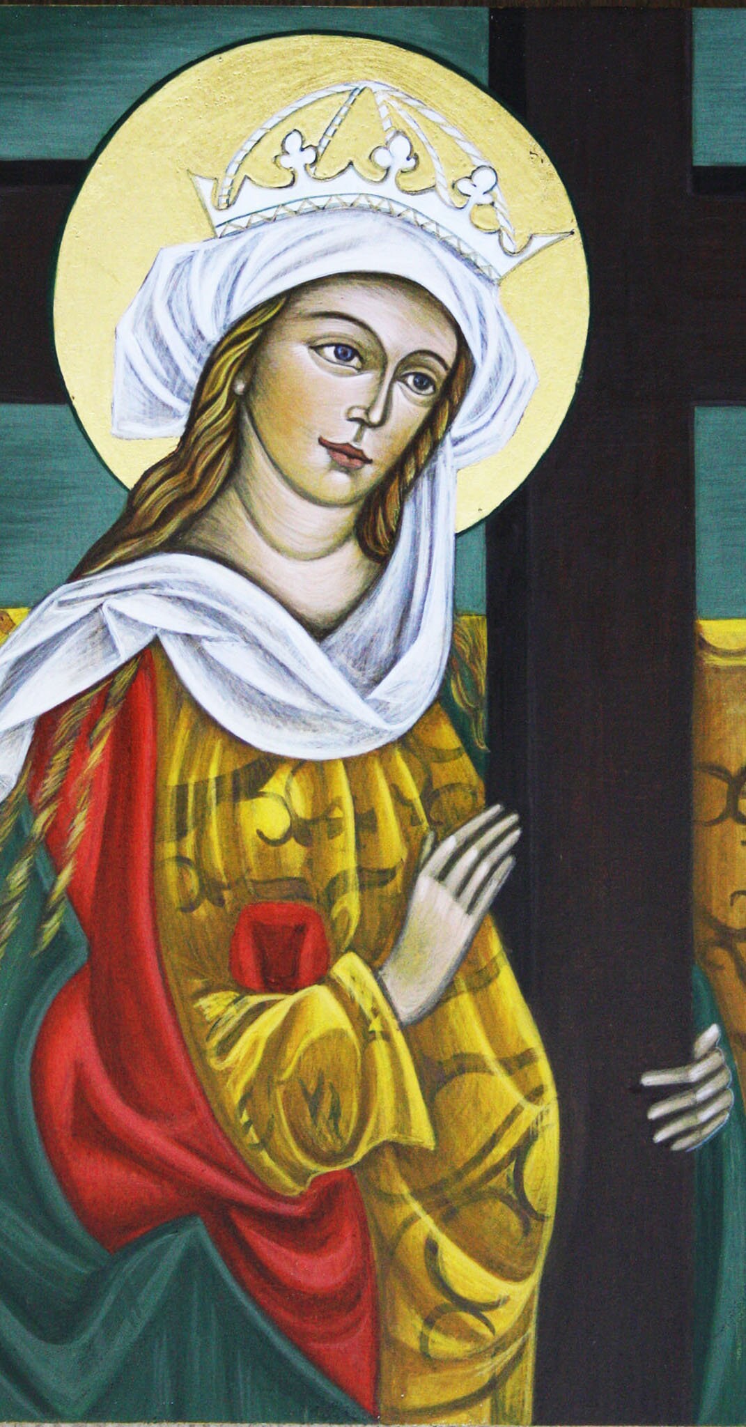 Saint Helena Catholic Art, Greek Icon on Wood, Religious Wall Art - Etsy