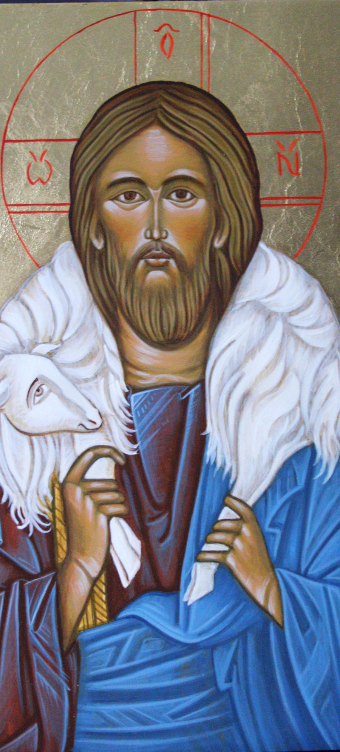 The Good Shepherd, Greek Icon, Byzantine Icon, Religious Wall Art ...