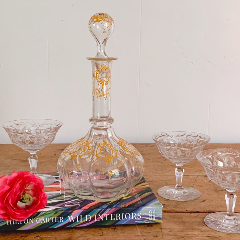 Hand Blown Decanter - Etsy